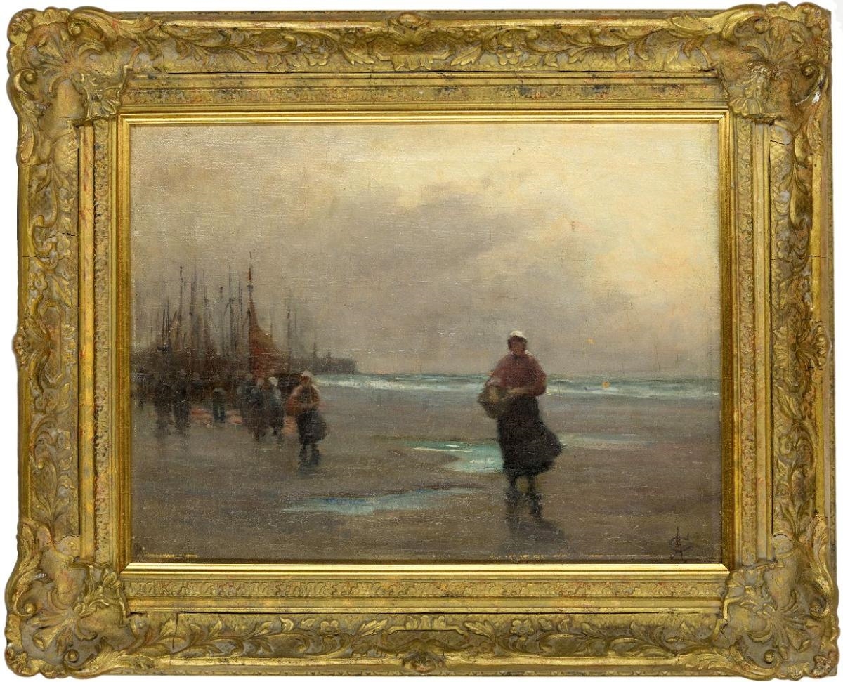 Hague School, 19th Century | Figures on a beach | MutualArt
