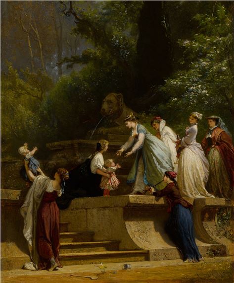 Henri Charles Antoine Baron | Lady in a Landscape | MutualArt