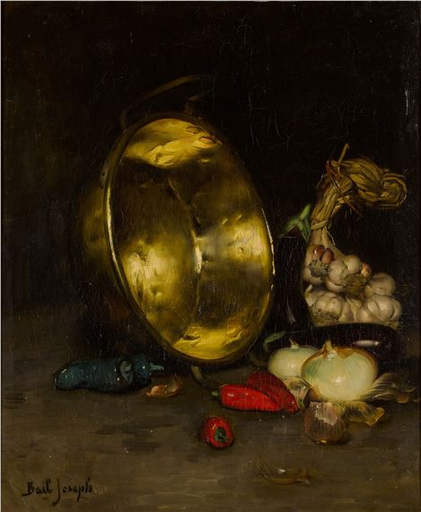 Joseph Bail | A Copper Cauldron, Garlic and Onions | MutualArt