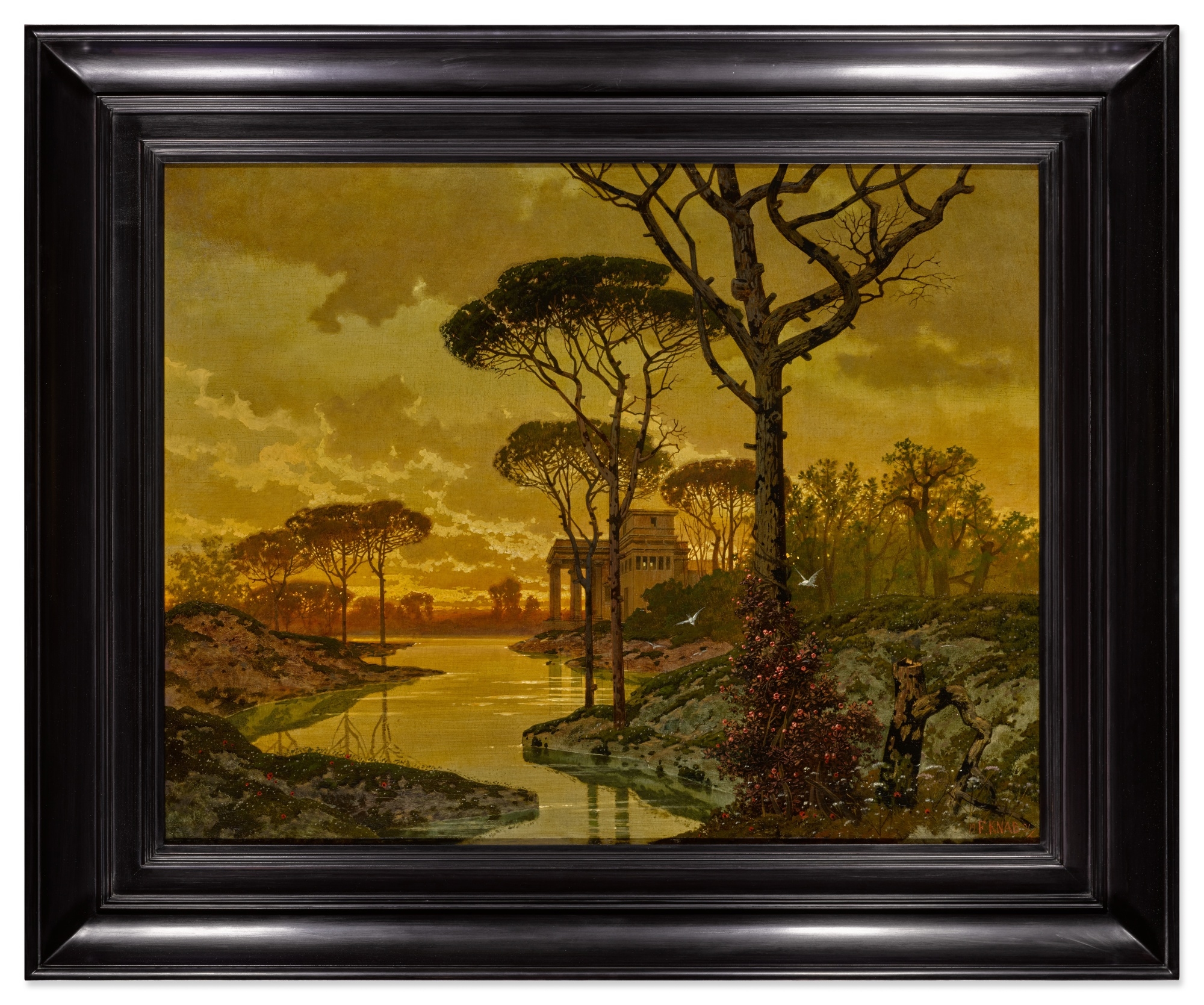 Ferdinand Knab | Evening Landscape | MutualArt
