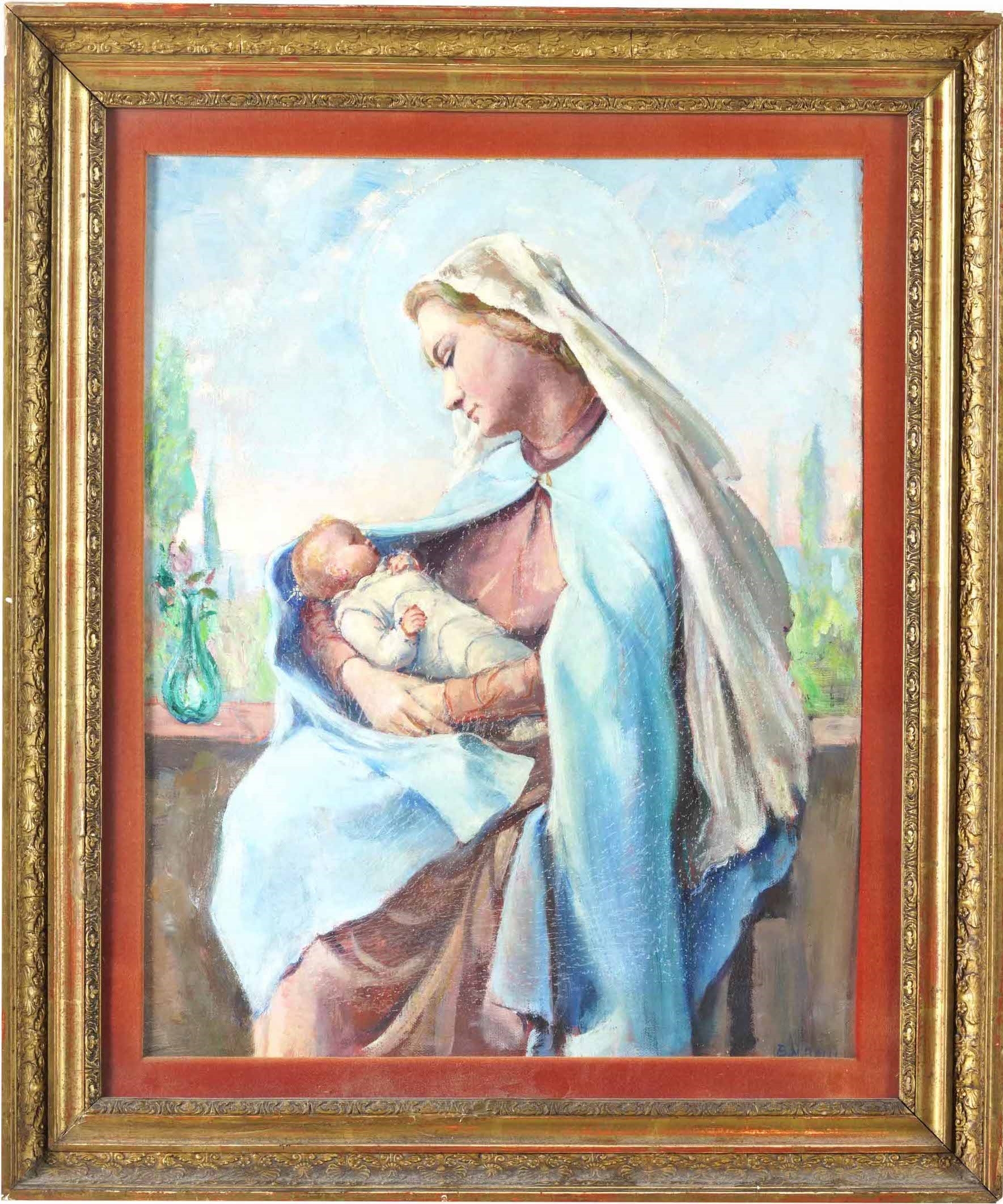 Baccio Maria Bacci | Madonna con Bambino (1963) | MutualArt
