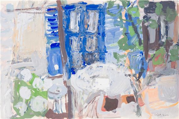 Marcel Saint-Jean | The Garden - The Blue Shutters - Landscape | MutualArt