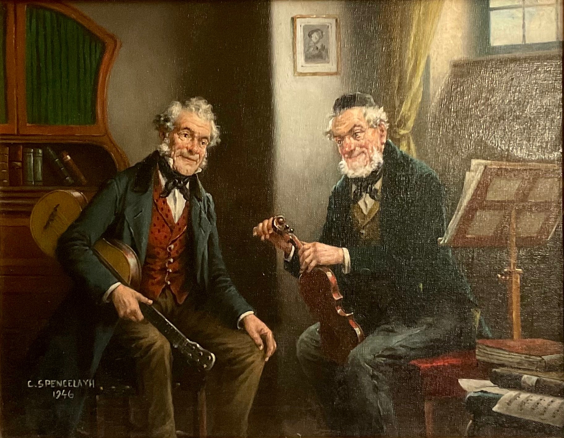 Charles Spencelayh | Grandfather's and grandmother's treasures (1945 ...