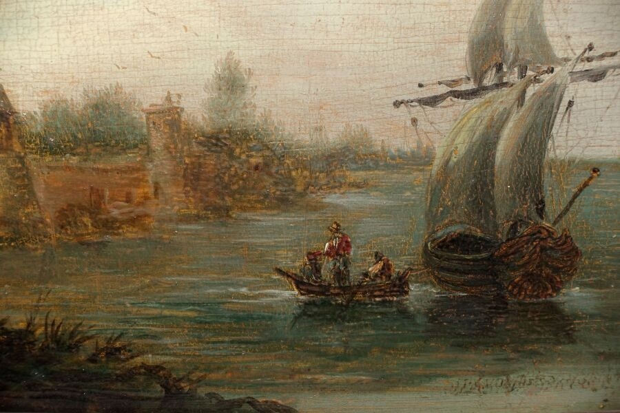 French School, 19th Century | Animated Coastal Landscape (1800) | MutualArt