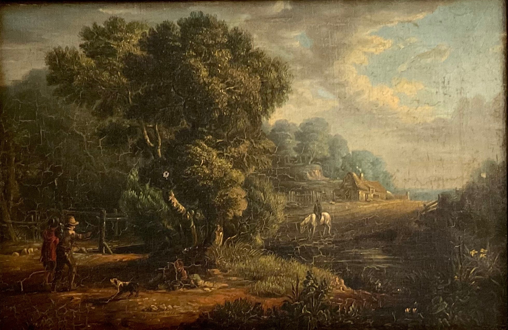 T. Wood | Onward Bound, figures with a dog (1833) | MutualArt