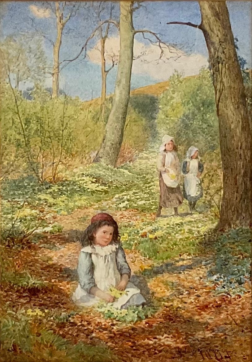 Joseph Kirkpatrick | Gathering Primroses | MutualArt