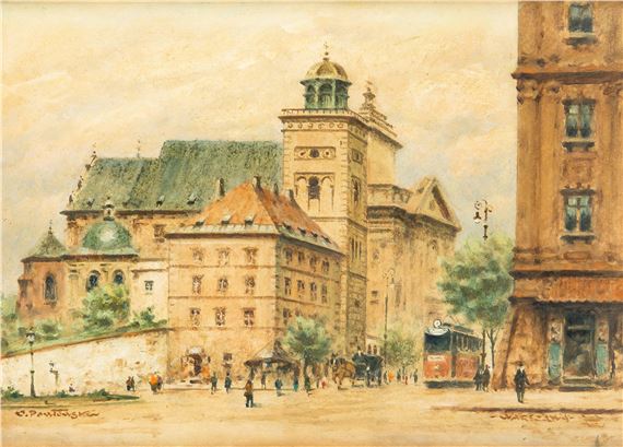 Jerzy Pawlowski | Widok na kościół Św. Anny | MutualArt