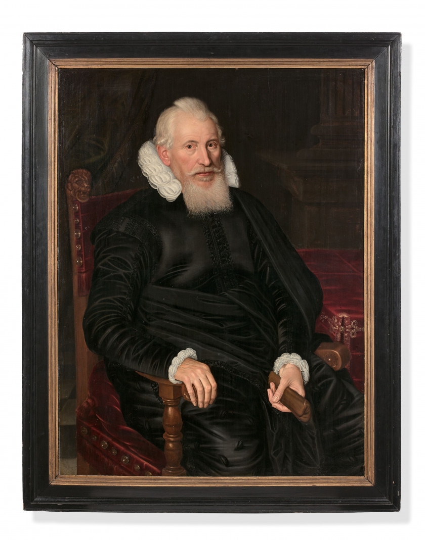 Dutch School, 17th Century | Ecole hollandaise, Portrait d'un gentilhomme assis à la fraise ...