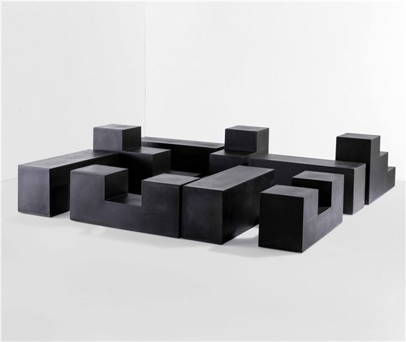 Mario Bellini | Nove tavoli bassi componibili mod. Gli Scacchi (1971 ...