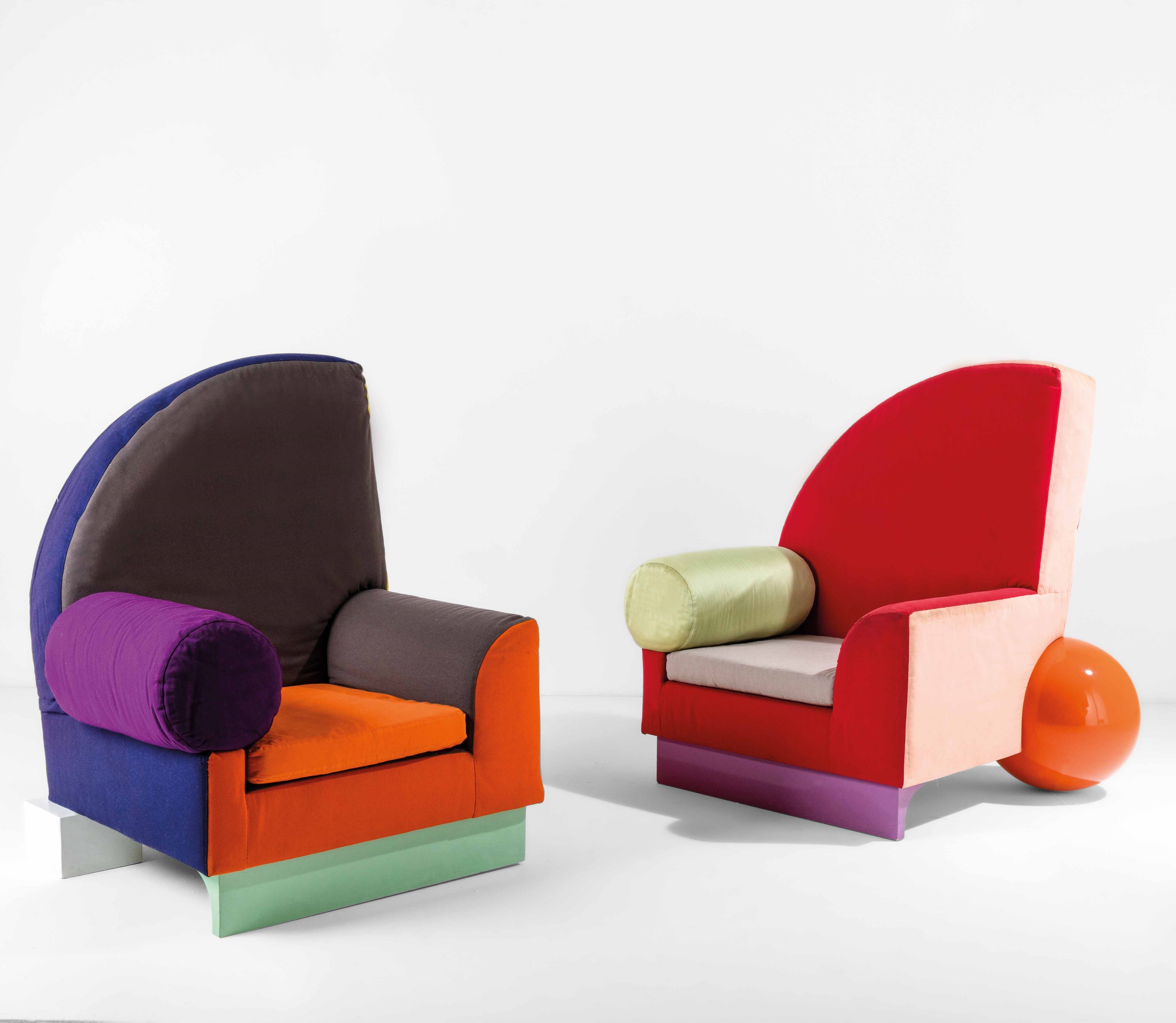 Peter Shire | Due poltrone mod. Bel Air (1982) | MutualArt