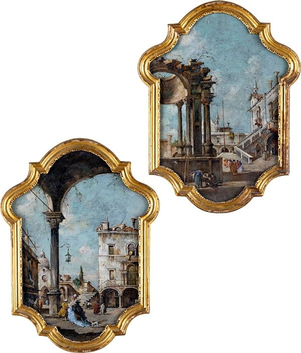 Venetian School, 18th Century | Coppia di vedute di Venezia | MutualArt