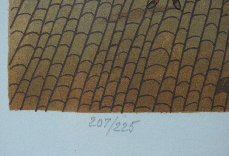 Eugene Valentin Latour | View of the Eiffel Tower and the Saint-Jacques ...