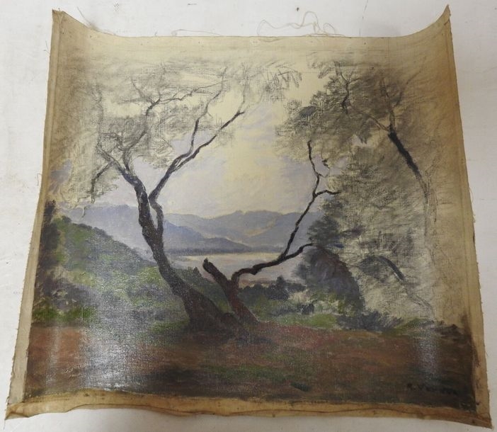 Raymond Jean Verdun | Mountain landscape. | MutualArt