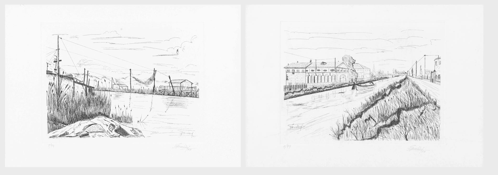 G. Barbieri | Paesaggio fluviale (1977) | MutualArt