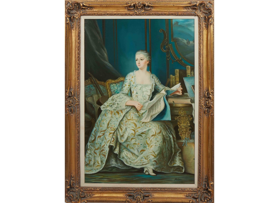 Maurice Quentin de La Tour | The Marquise de Pompadour | MutualArt