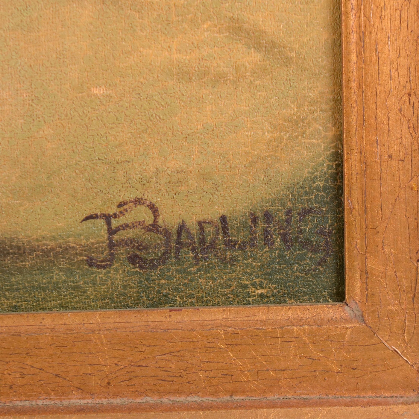 James E. Barling | Portrait of a crying boy on canvas board | MutualArt