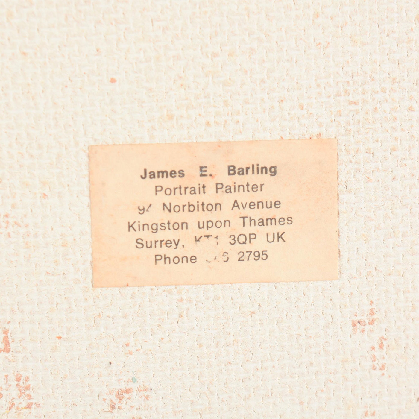 James E. Barling | Portrait of a crying boy on canvas board | MutualArt