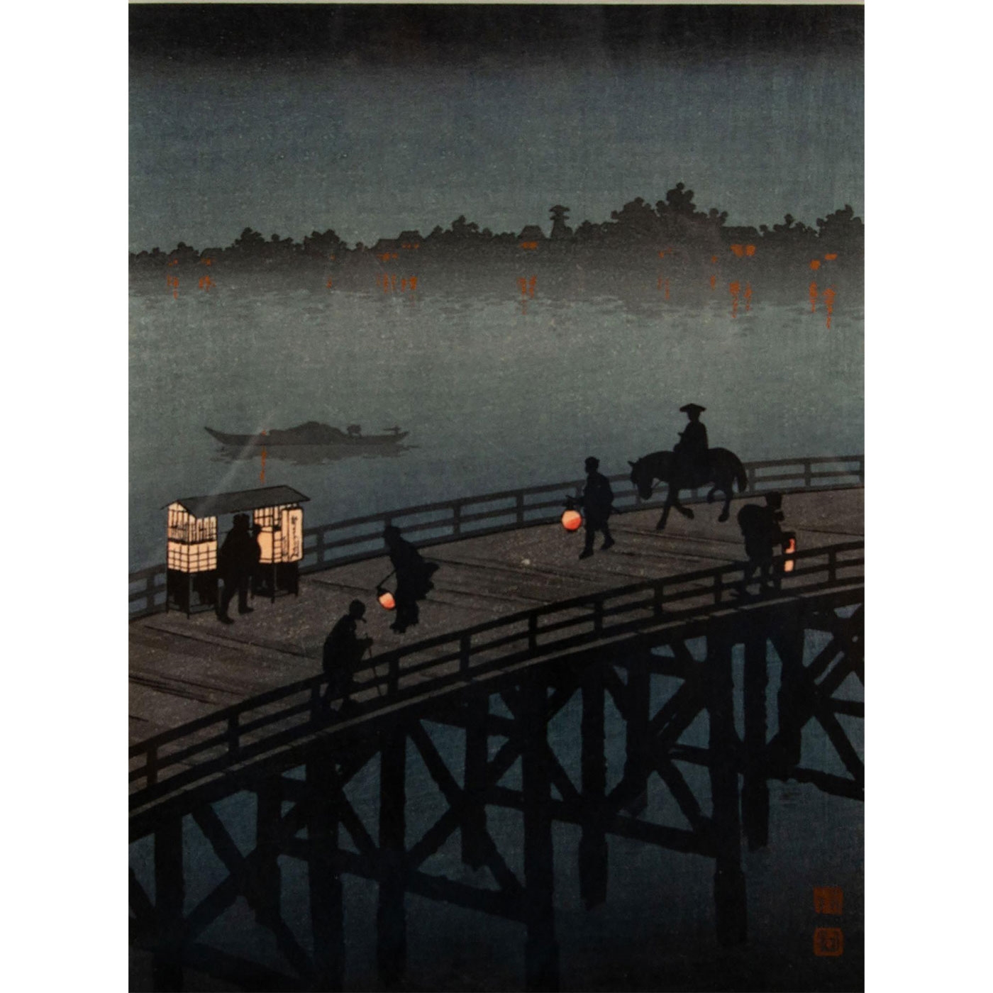 Koho Hiroshima | Night view of Ohashi Bridge | MutualArt
