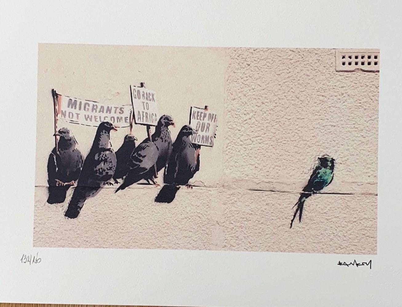Banksy | Migrants Birds | MutualArt