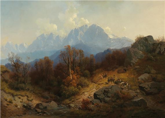 Karl Millner | View of the Watzmann (1863) | MutualArt