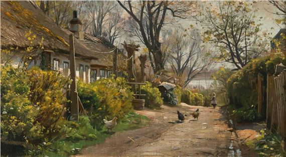 Peder Mork Monsted | A Summer Day (1914) | MutualArt