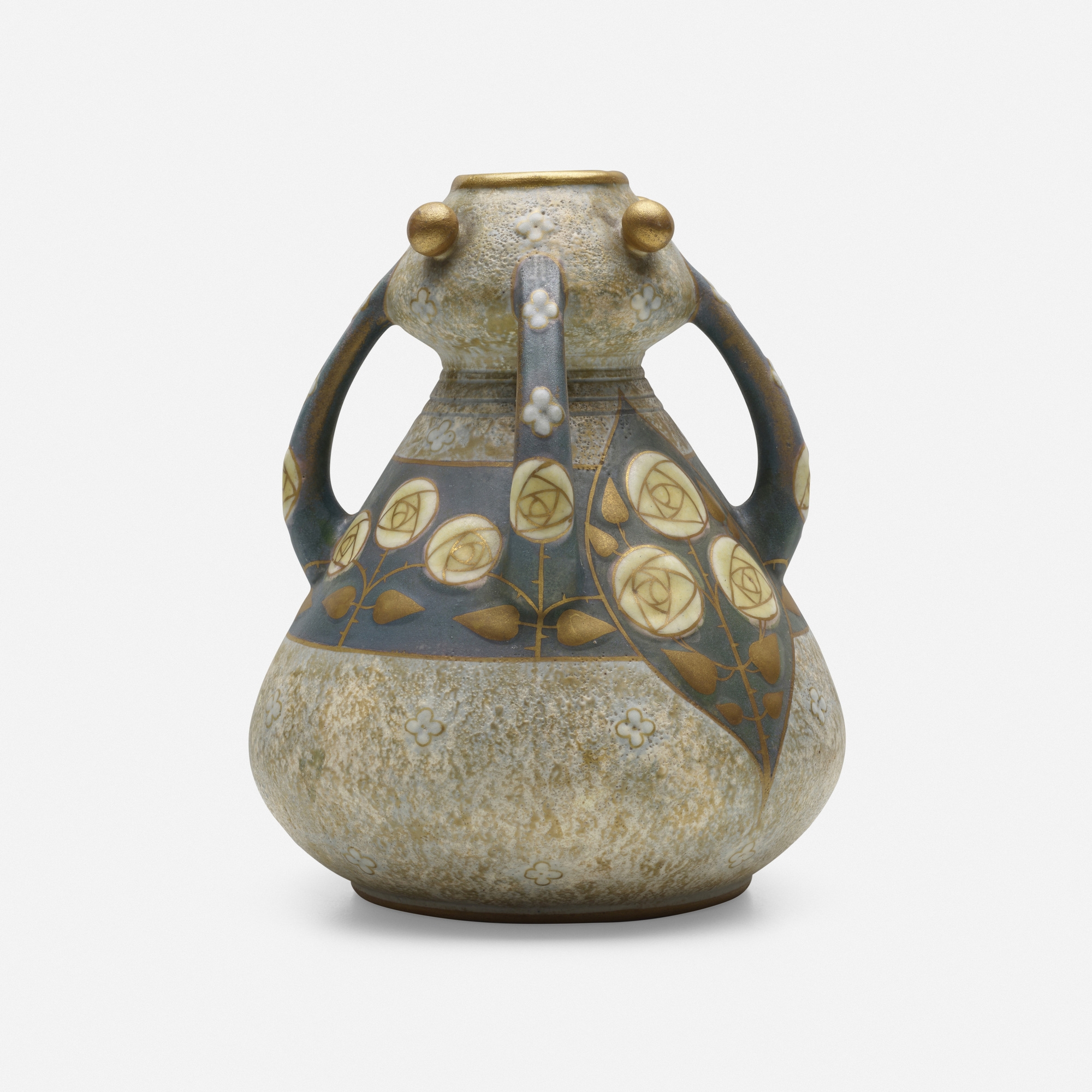 Paul Dachsel | Amphora vase with Mackintosh-style roses (Circa 1907 ...