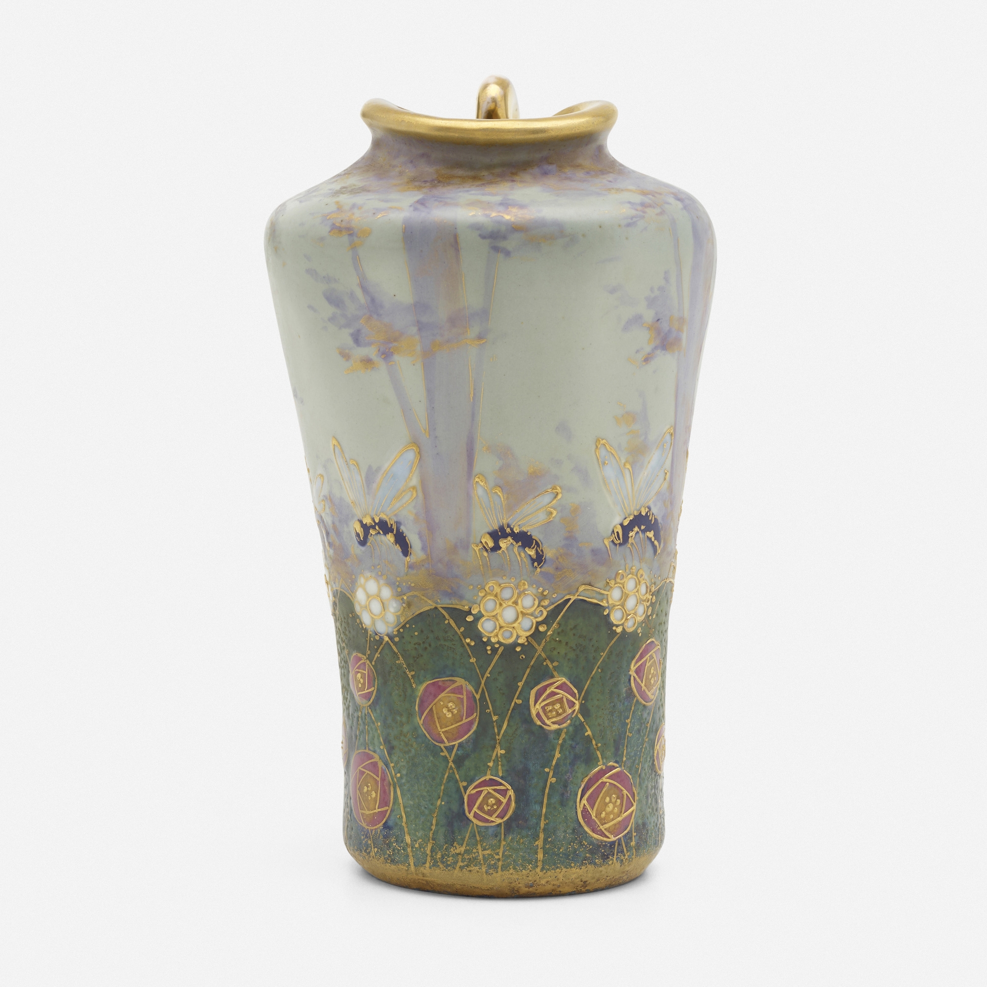 Riessner, Stellmacher & Kessel | Amphora Wasp scenic ewer with ...