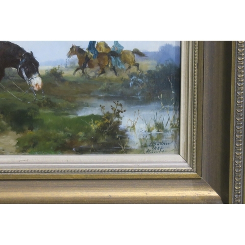 Hans Buttner | Huntsmen and hounds | MutualArt