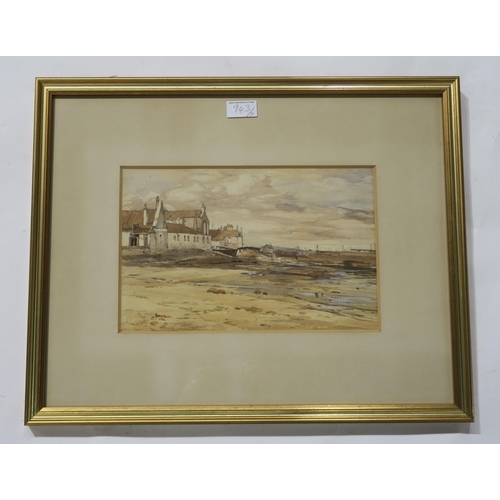 Sam Bough | Seascape and coastal village | MutualArt