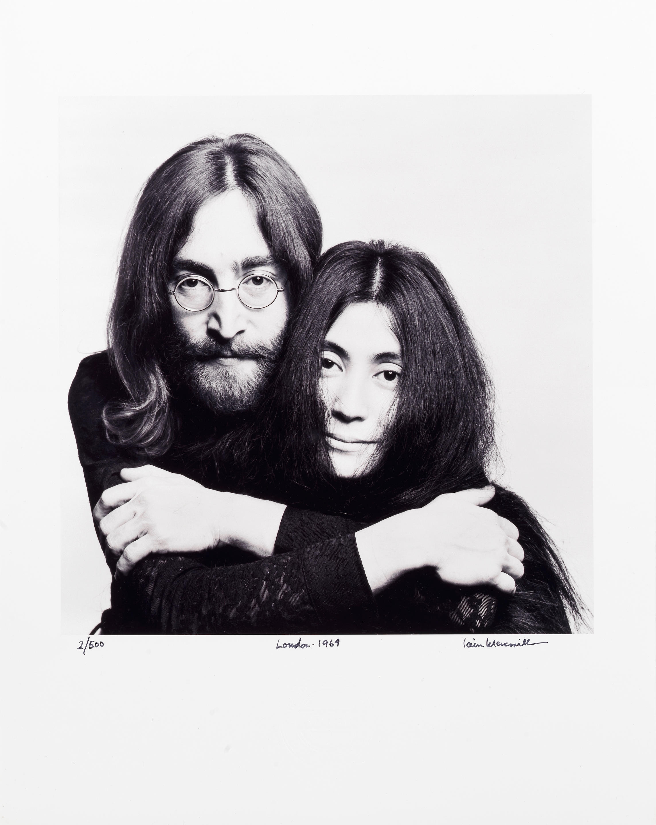 Iain MacMillan | John Lennon & Yoko Ono, London (1969) | MutualArt