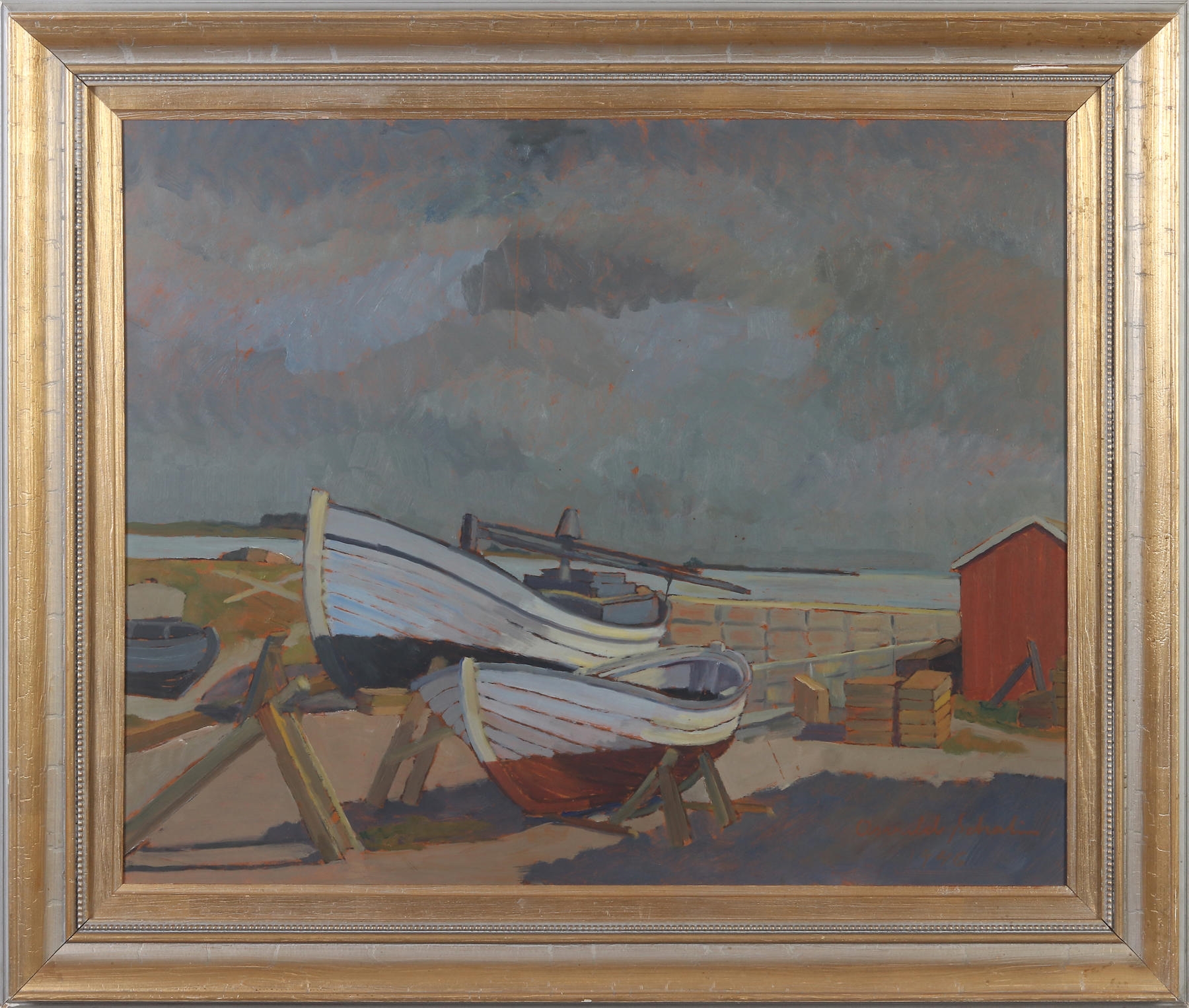 OSVALD SCHALIN | Fiskebåtar | MutualArt