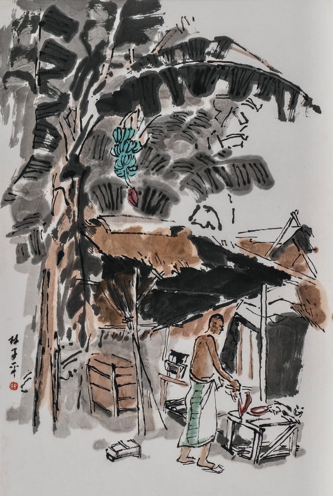 Lim Tze Peng | Man at Work | MutualArt