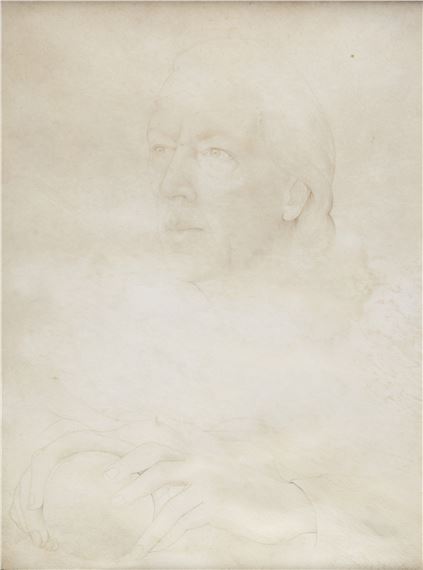 Robert Lapoujade | Portrait d'André Breton - dessin original à la ...