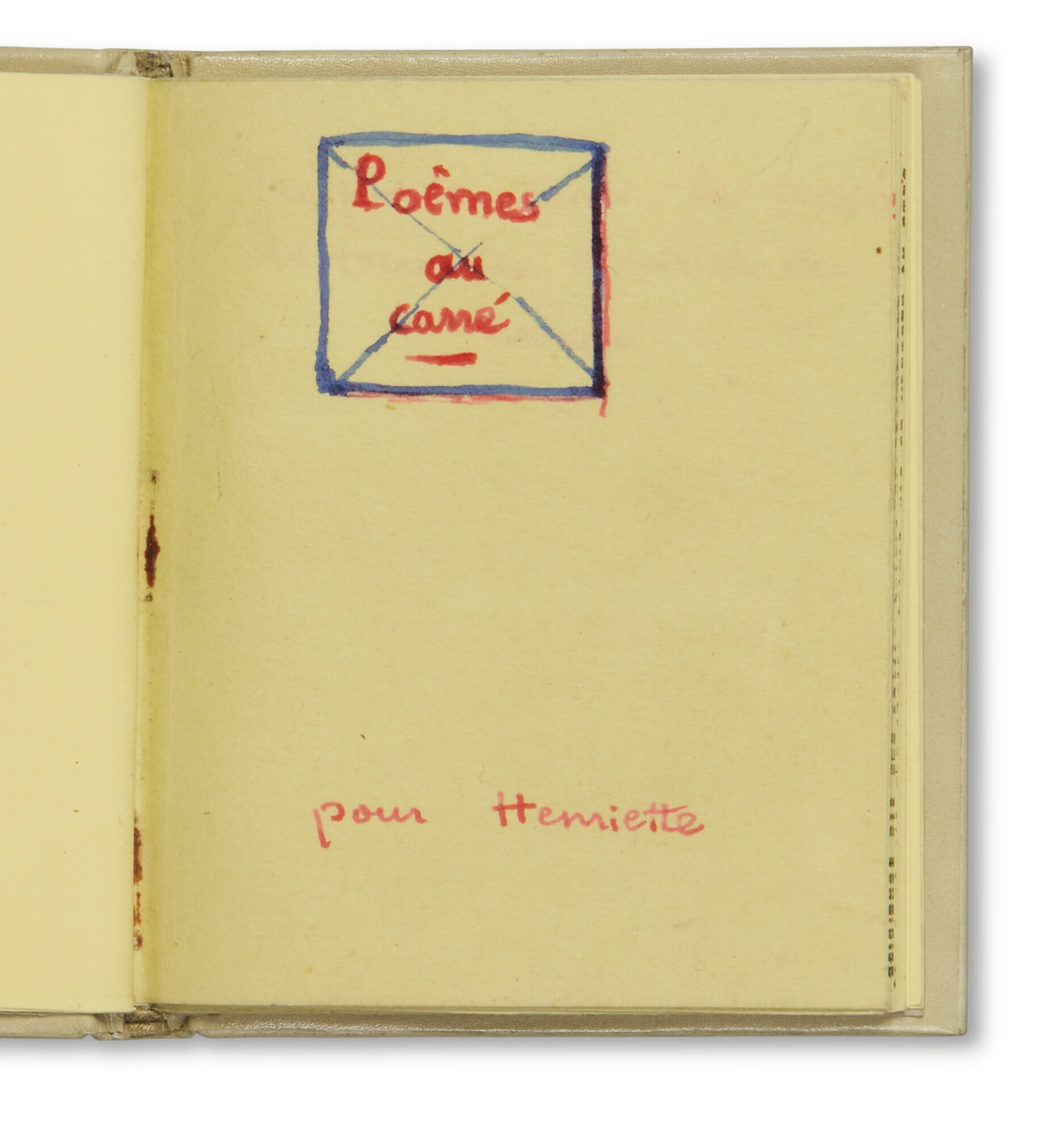 Claude Tarnaud | Manuscrit autographe signé pour Poèmes au carré. S.l.n ...
