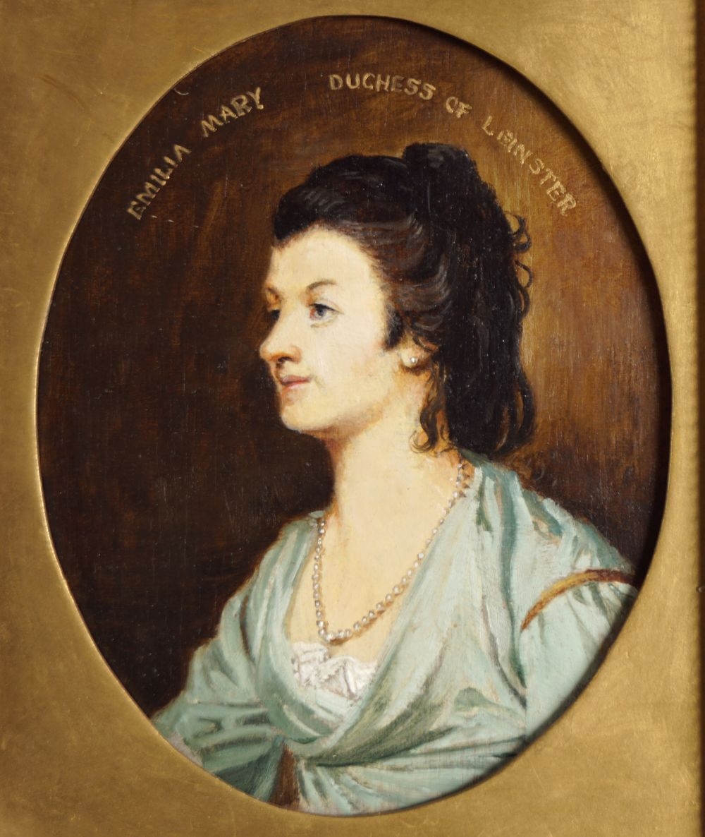 Irish School | Oval portrait of Emilia Mary Fitzgerald (1731-1814 ...