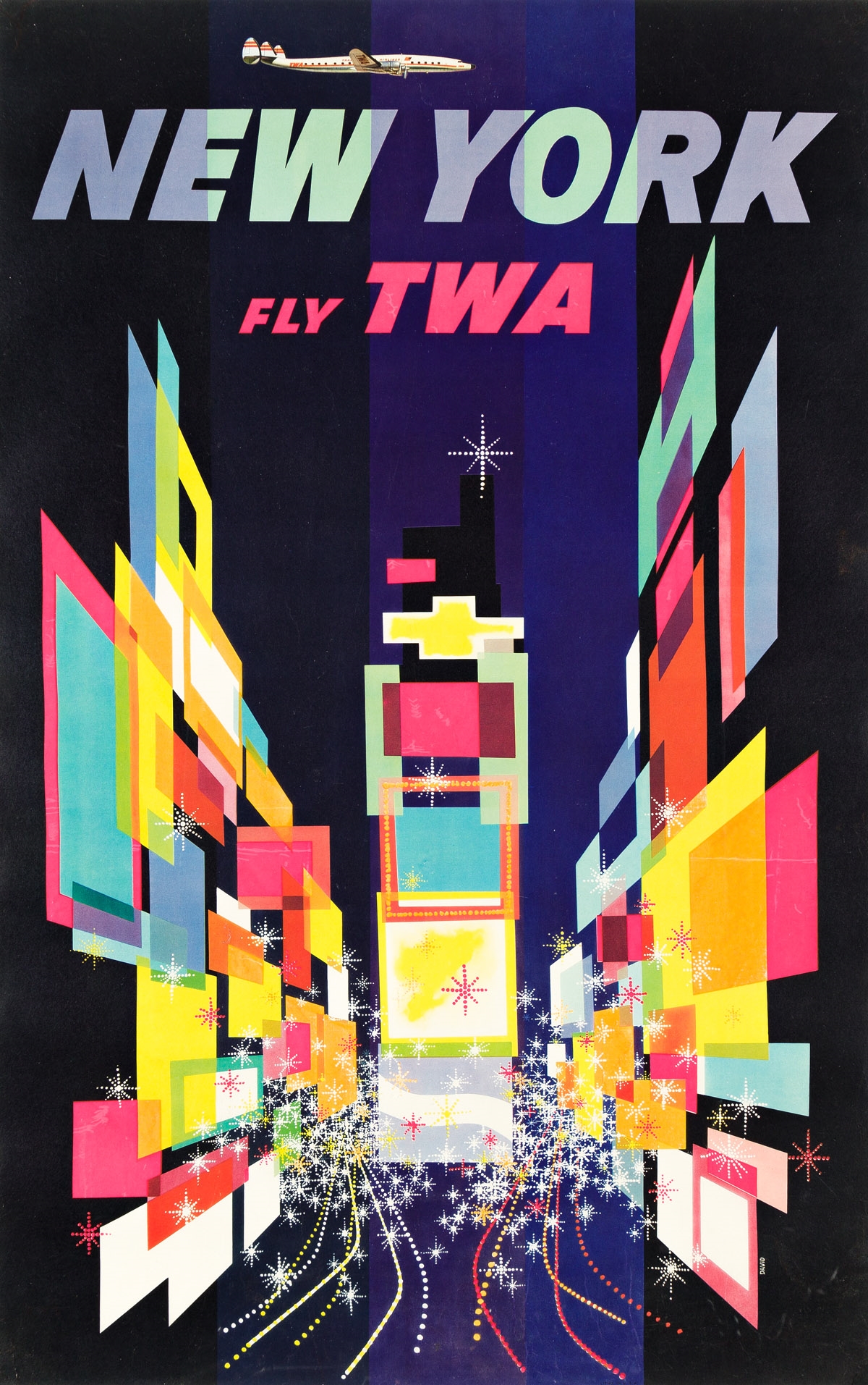 David Klein | NEW YORK / FLY TWA. 1956. (1956) | MutualArt