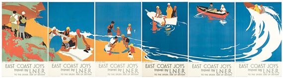 Tom Purvis | EAST COAST JOYS / TRAVEL BY L.N.E.R. Set of 6 posters ...