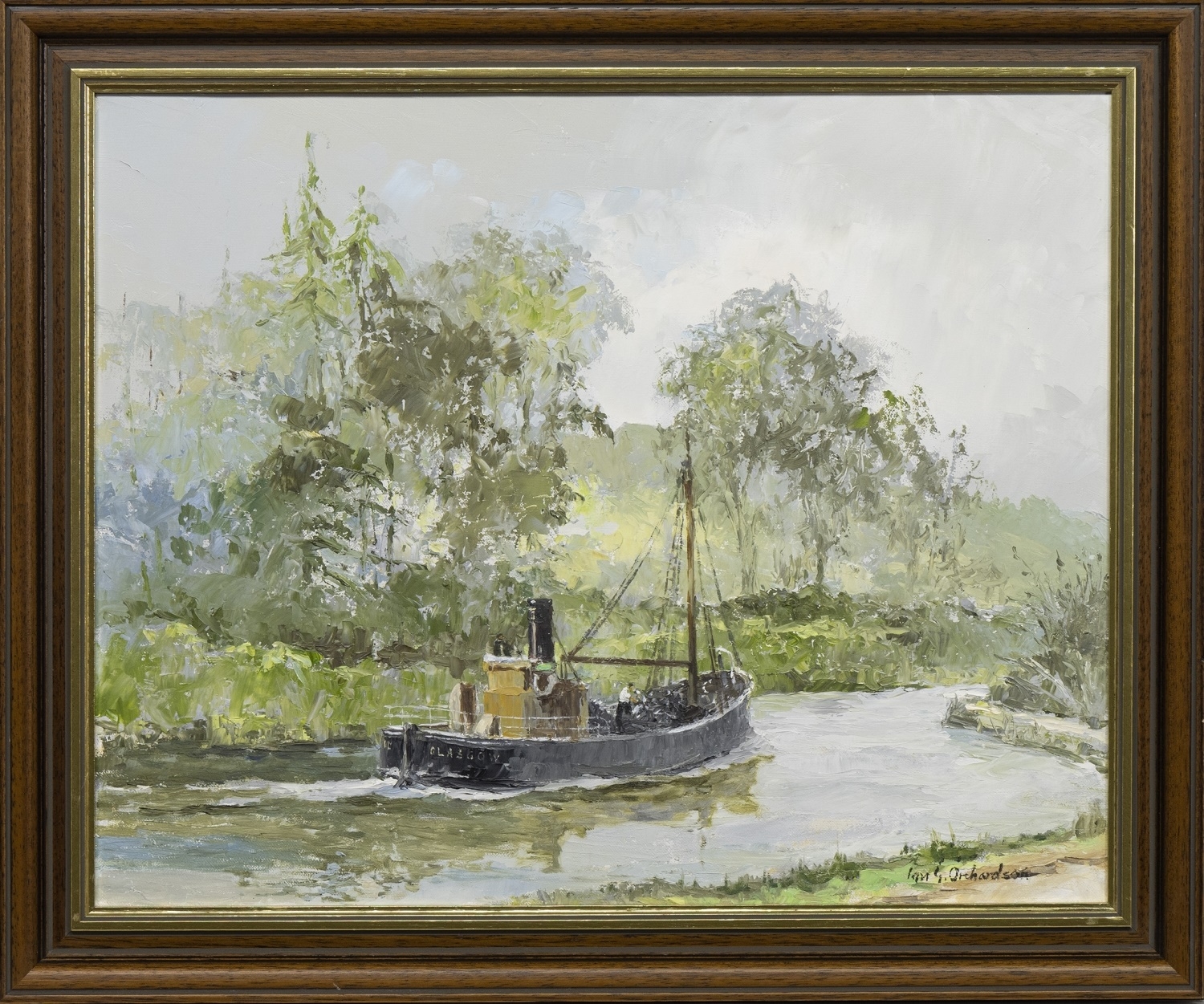Ian G. Orchardson | PUFFER 'PETREL' IN THE CRINAN CANAL | MutualArt
