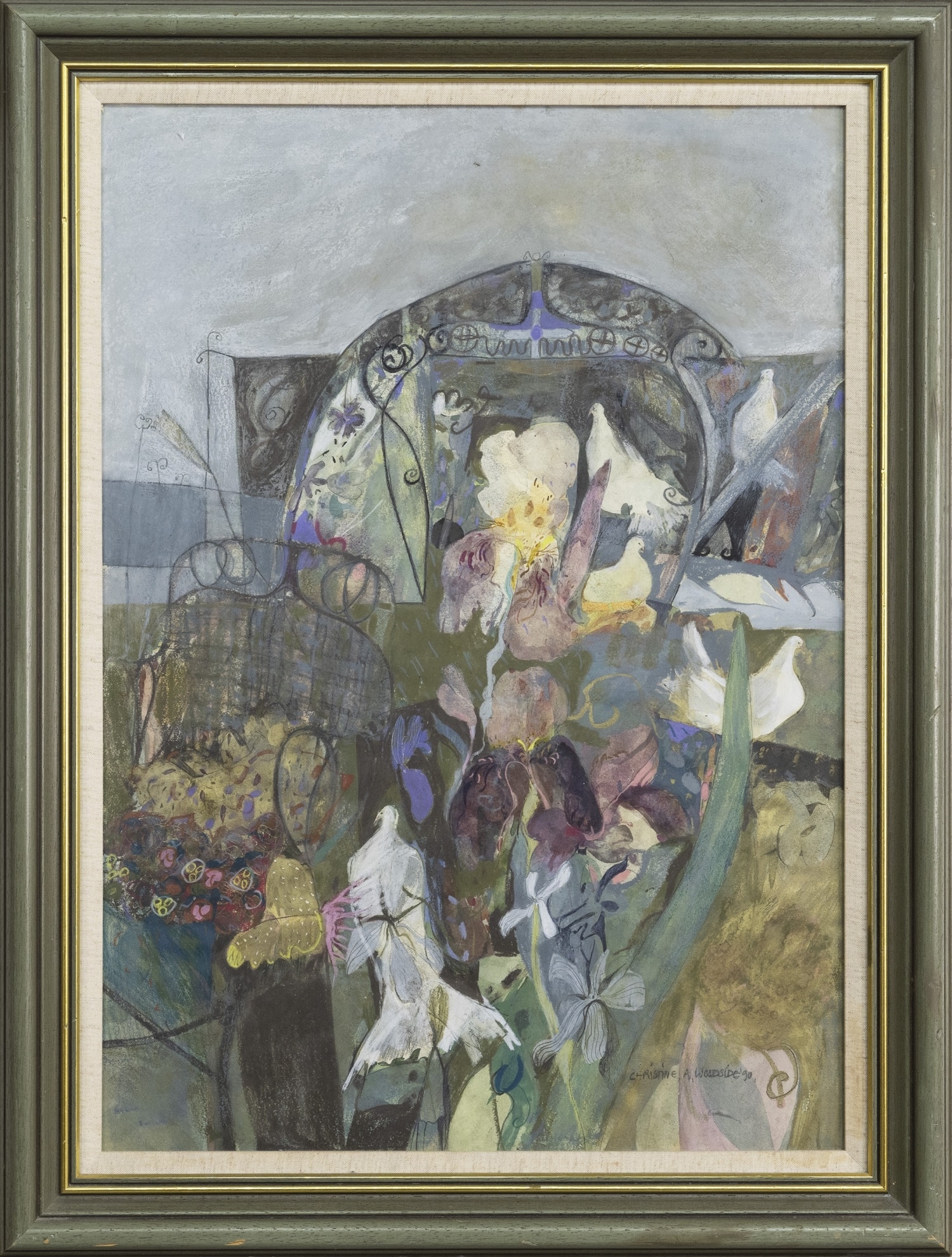 Christine Woodside | DOVES & IRIS (90) | MutualArt