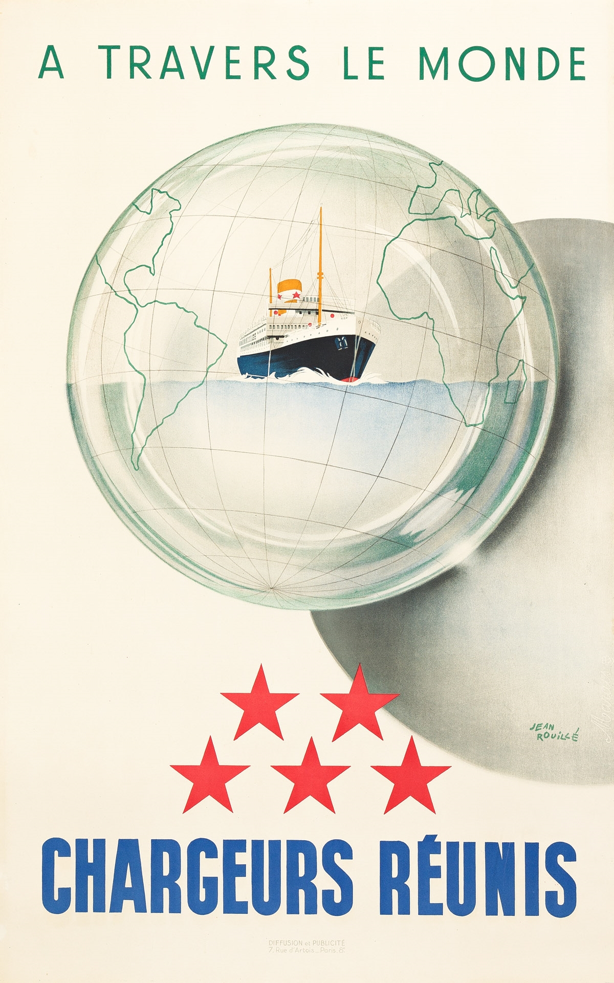 Jean Rouille | A TRAVERS LE MONDE / CHARGEURS RÉUNIS. (1872) | MutualArt