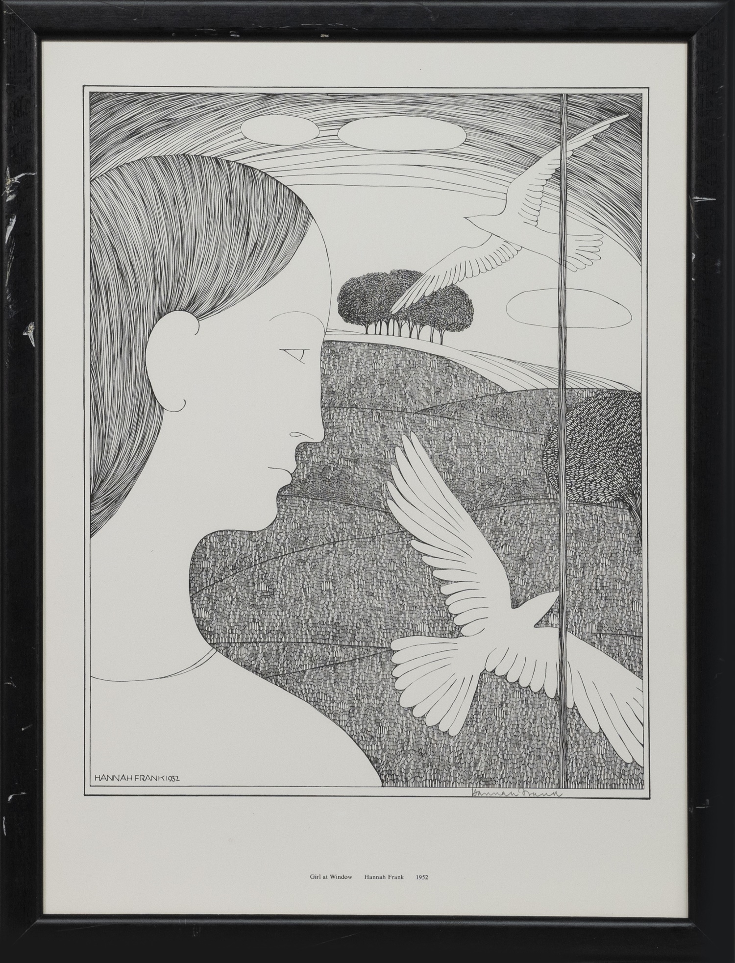 Hannah Frank | GIRL AT WINDOW (1952) | MutualArt