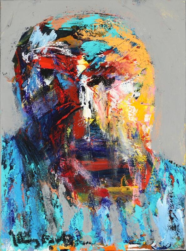 Johnny Madsen | Composition with figure | MutualArt