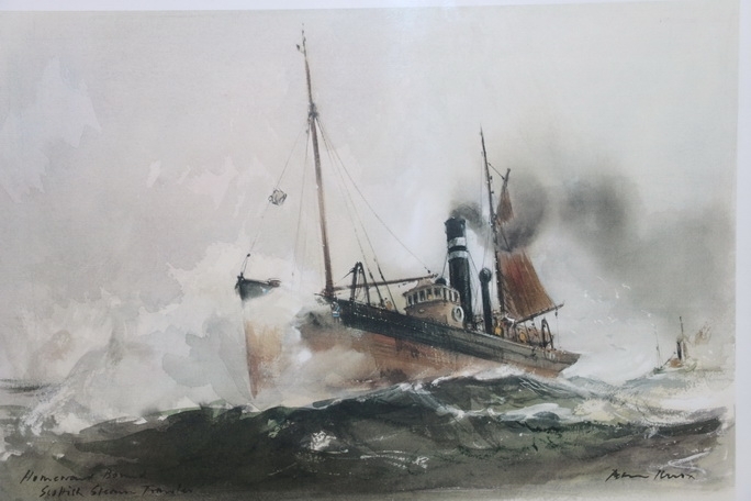 Peter Knox | Homeward Bound Scottish Steam Trawler | MutualArt