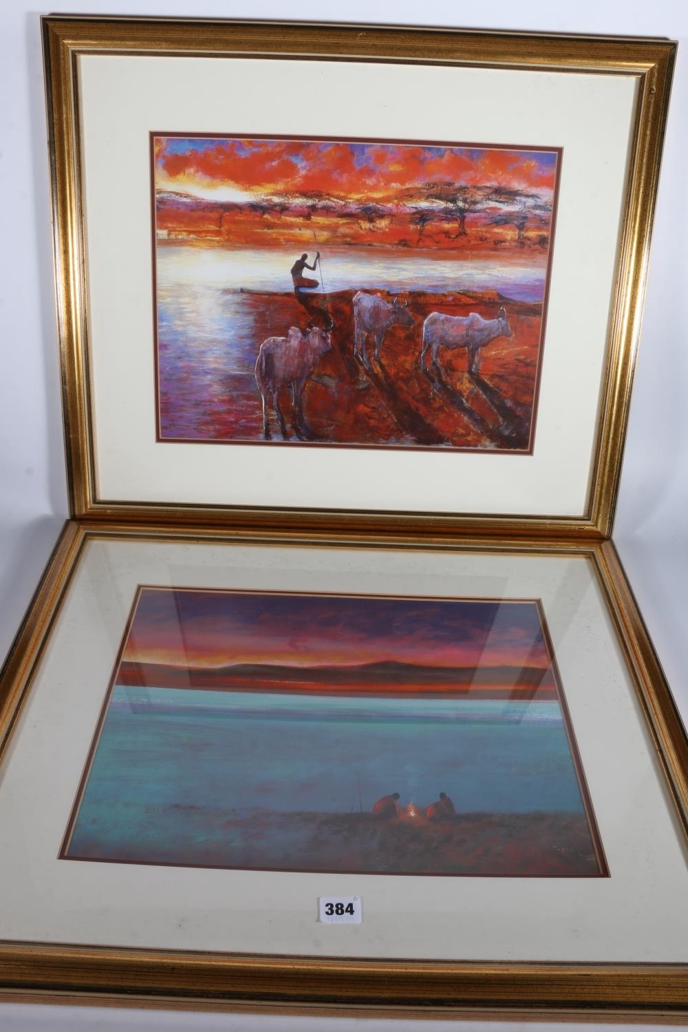 Jonathan Sanders | Dusk at Lake Turkana and Samburu Sunset | MutualArt
