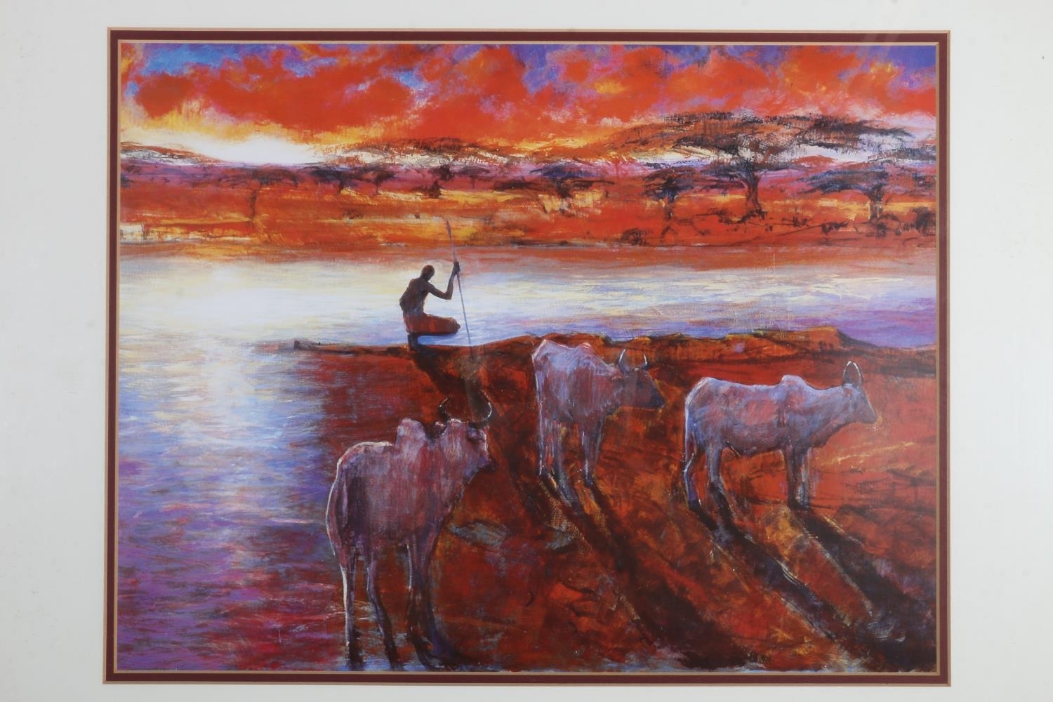 Jonathan Sanders | Dusk at Lake Turkana and Samburu Sunset | MutualArt