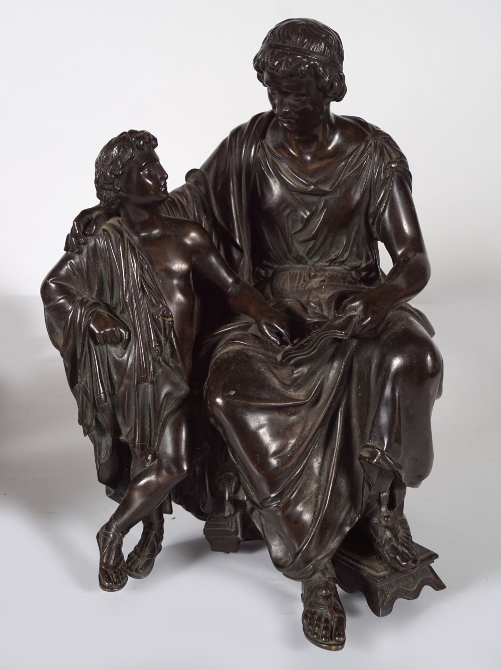 Grand Tour | Lucius Papirius as a young man and the seated philosopher ...