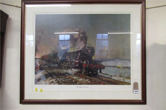 Terence Cuneo | LARGE PRINT OF THE FLYING SCOTMAN SIGNED TERENCE CUNEO ...