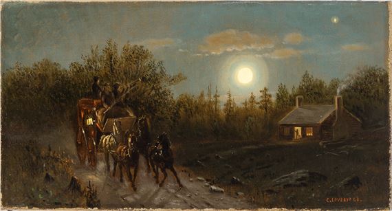 Clinton Loveridge | Carriage by Moonlight | MutualArt
