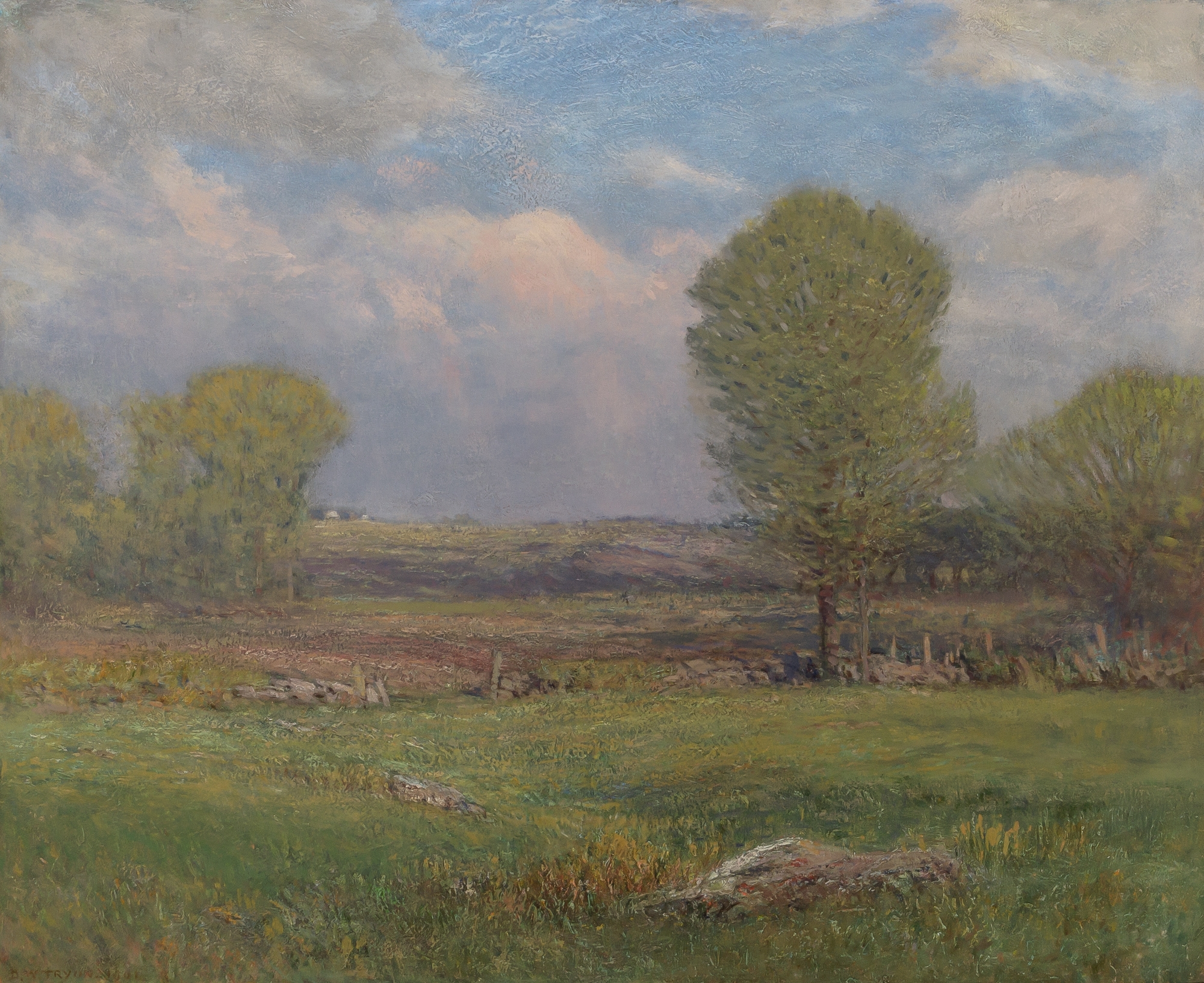 Dwight William Tryon | Farm House Night | MutualArt