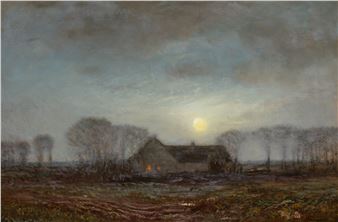 Dwight William Tryon | Moonlight (1906) | MutualArt